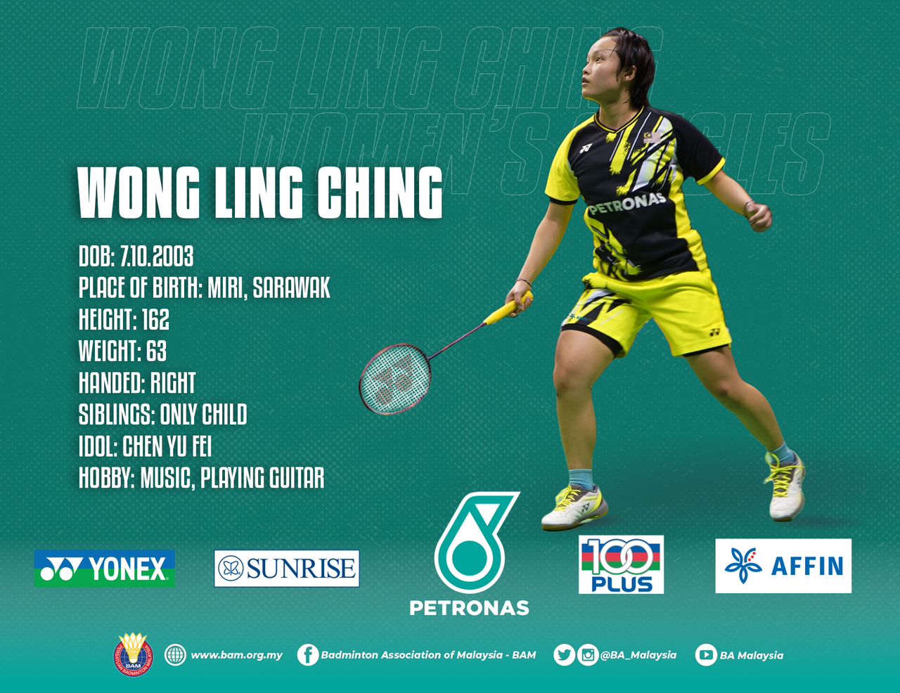 PLAYER PROFILE: WONG LING CHING | BAM
